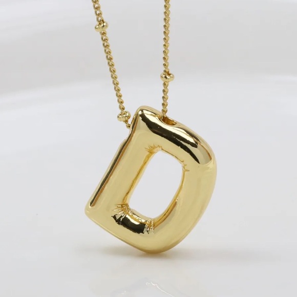 Jewelry | Bubble Balloon Letter D Initial Necklace | Poshmark